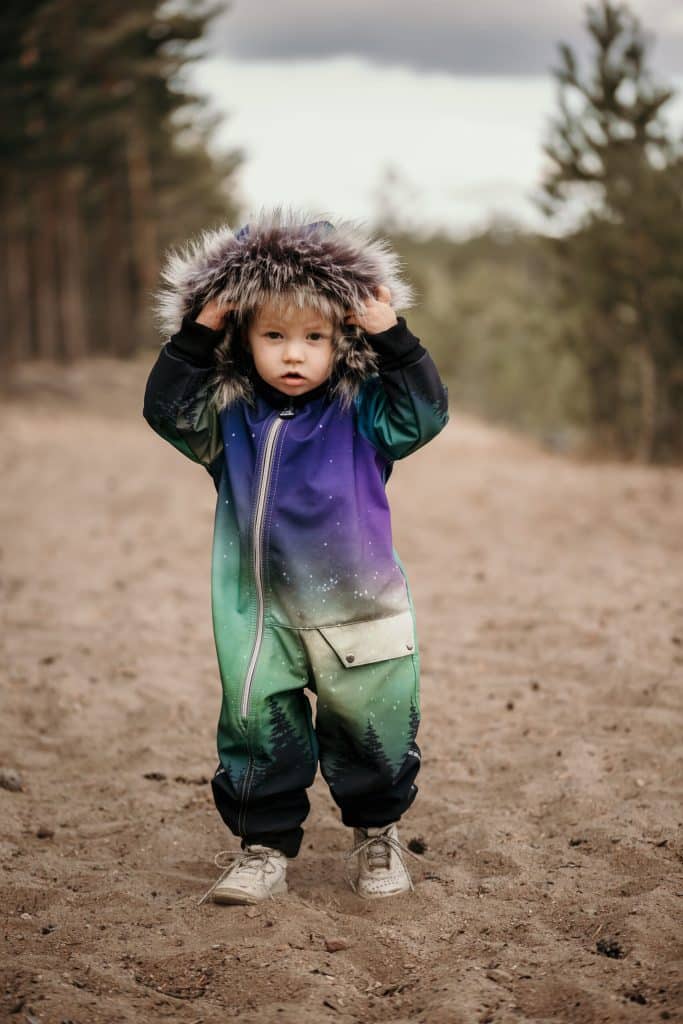 Softshell Laste kombe "Poiste Virmaline" - Pilveke