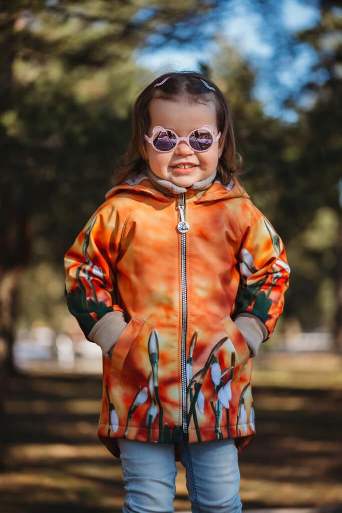 Laste Softshell kevad-sügis parka "Lumikelluke" - Pilveke